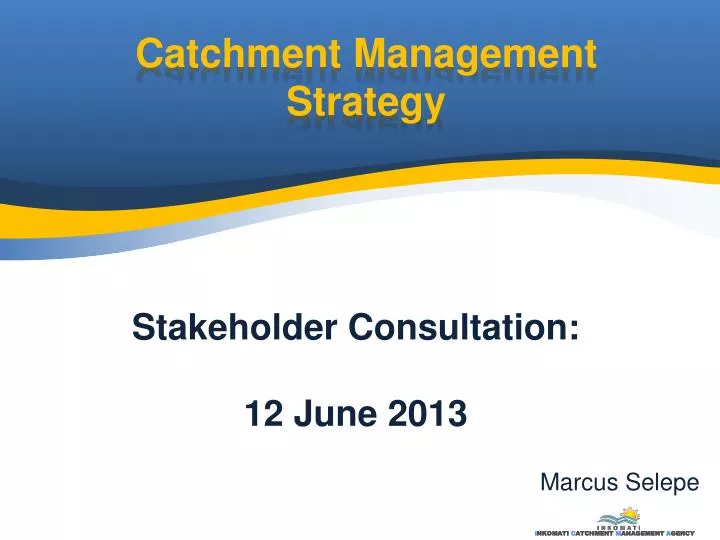 PPT - Catchment Management Strategy PowerPoint Presentation, free ...