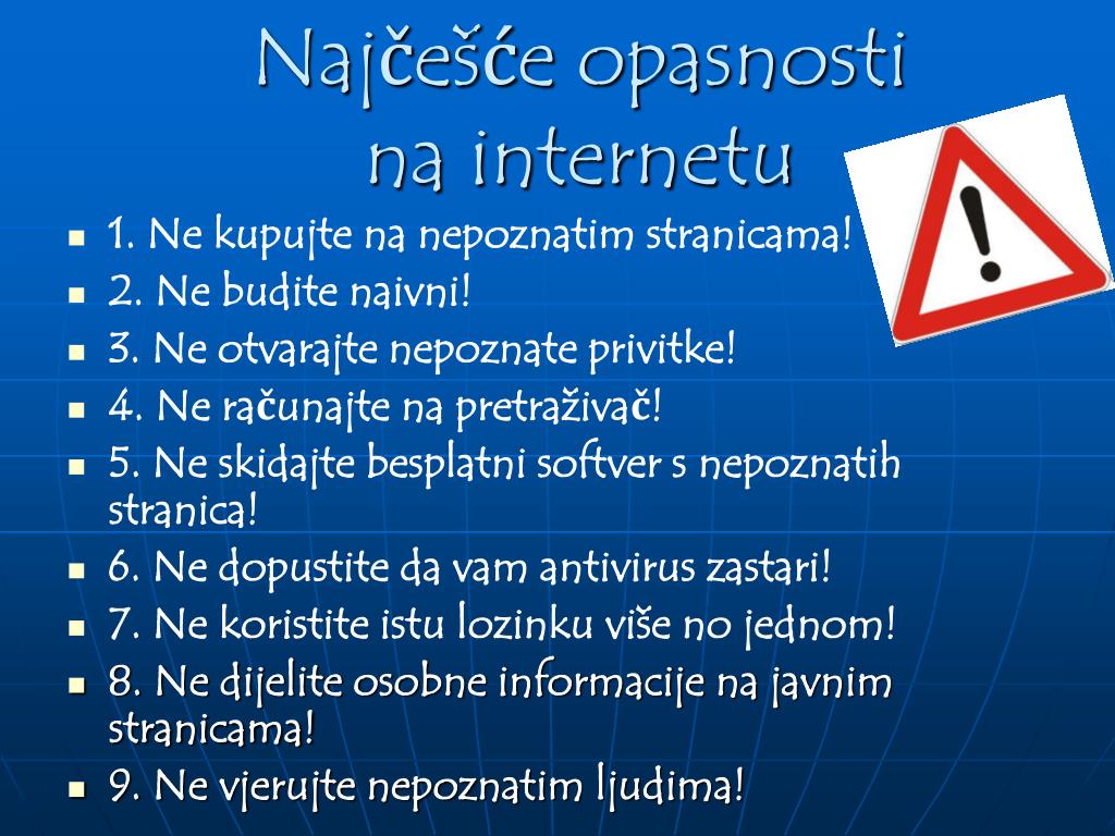 PPT - Opasnosti na Internetu Josipa Jagnjić, Snježana Borojević, 8.c ...