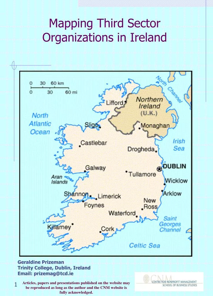 PPT - Mapping Third Sector Organizations in Ireland PowerPoint ...