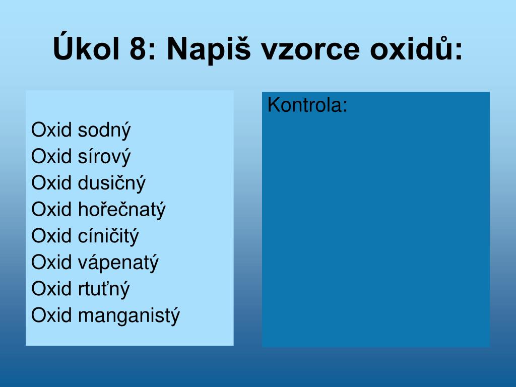 PPT - Chemické názvosloví anorganických sloučenin 1 PowerPoint Presentation - ID:5175985
