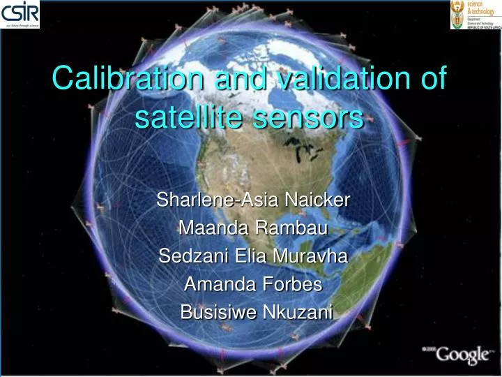 Ppt Calibration And Validation Of Satellite Sensors Powerpoint Presentation Id 5177519