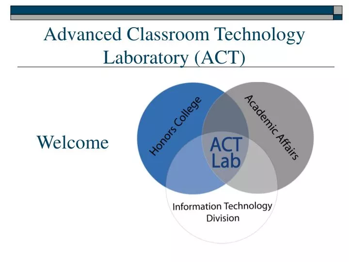 PPT - Advanced Classroom Technology Laboratory (ACT) PowerPoint ...