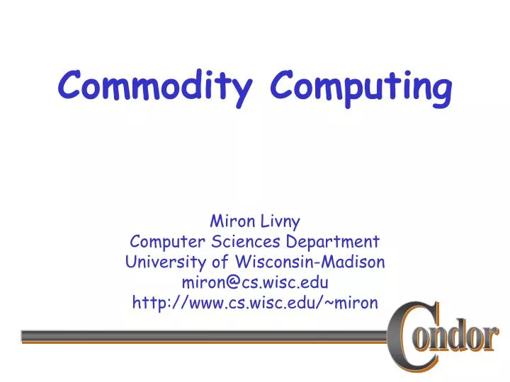 PPT - Commodity Computing PowerPoint Presentation, free download - ID ...