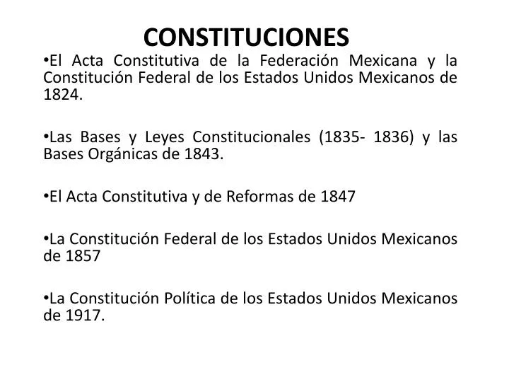 PPT - CONSTITUCIONES PowerPoint Presentation, free download - ID:5179190