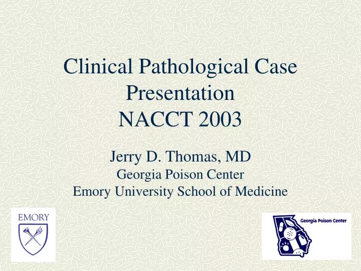 PPT - Clinical Pathological Case Presentation NACCT 2003 PowerPoint ...