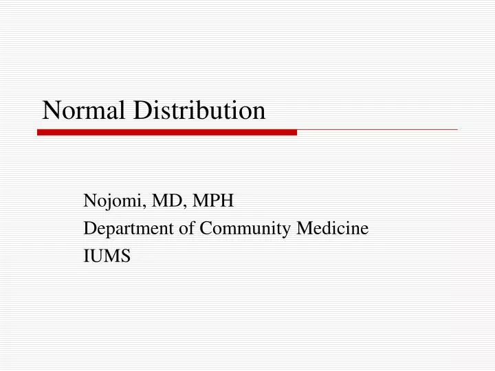 PPT - Normal Distribution PowerPoint Presentation, free download - ID ...