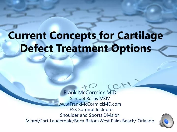 PPT - LESS current treatment of cartilage defects PowerPoint ...