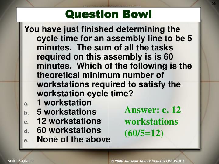 PPT - Chapter 7 Assembly Line Balancing PowerPoint Presentation - ID ...
