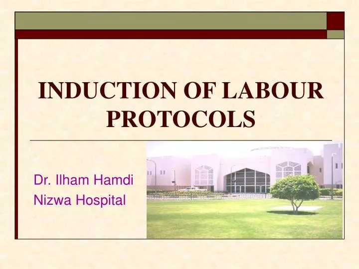 PPT - INDUCTION OF LABOUR PROTOCOLS PowerPoint Presentation, free ...