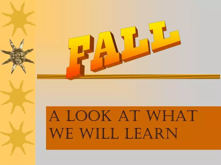PPT - A LOOK AT WHAT WE WILL LEARN PowerPoint Presentation, free ...