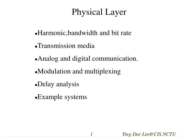 PPT - Physical Layer PowerPoint Presentation, free download - ID:5182183