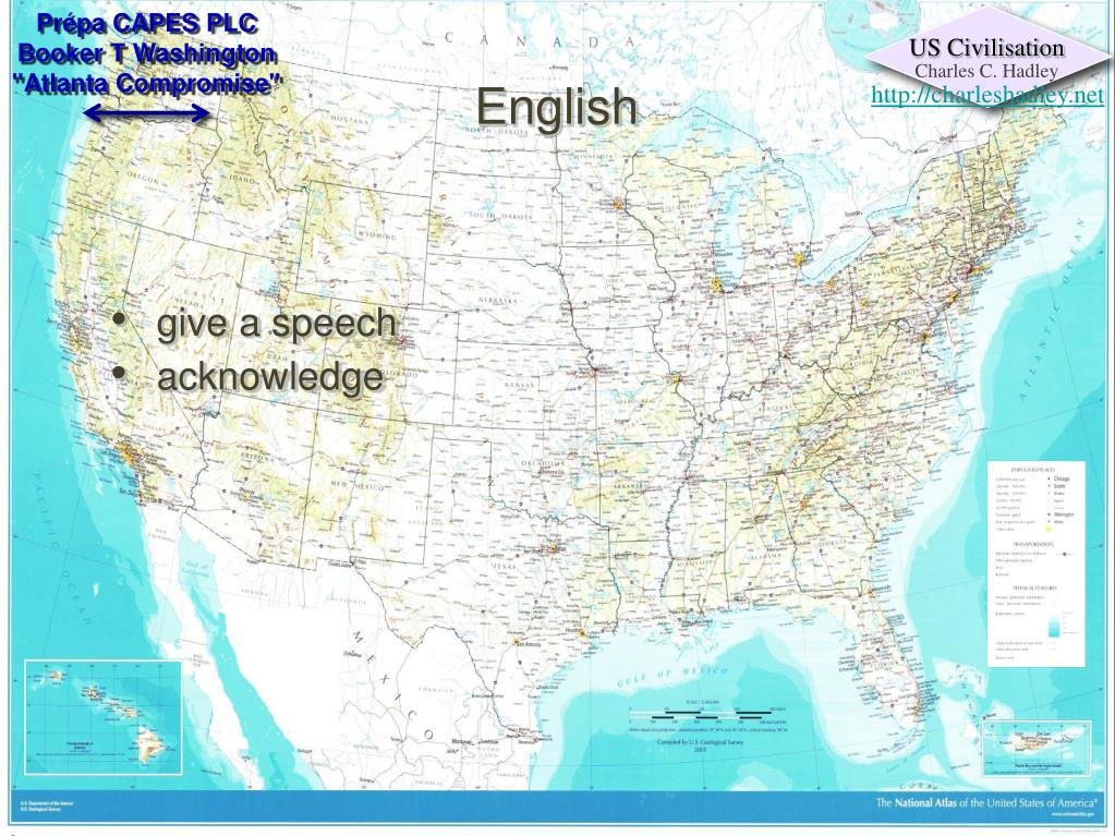PPT - Booker T Washington "Atlanta Compromise" Speech 1895: Elmts to ...