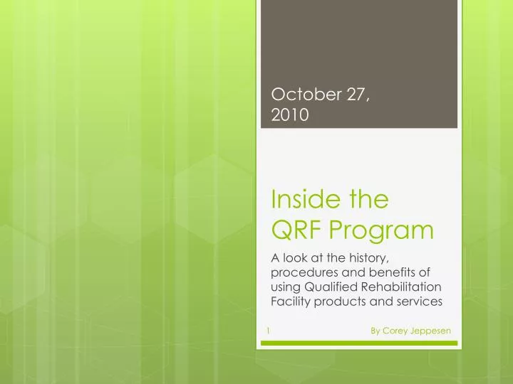 PPT - Inside the QRF Program PowerPoint Presentation, free download ...