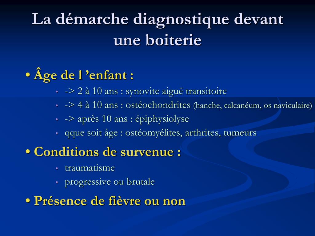 PPT - DYSPLASIE DE HANCHE BOITERIE DE L’ENFANT STRATEGIE DE ...