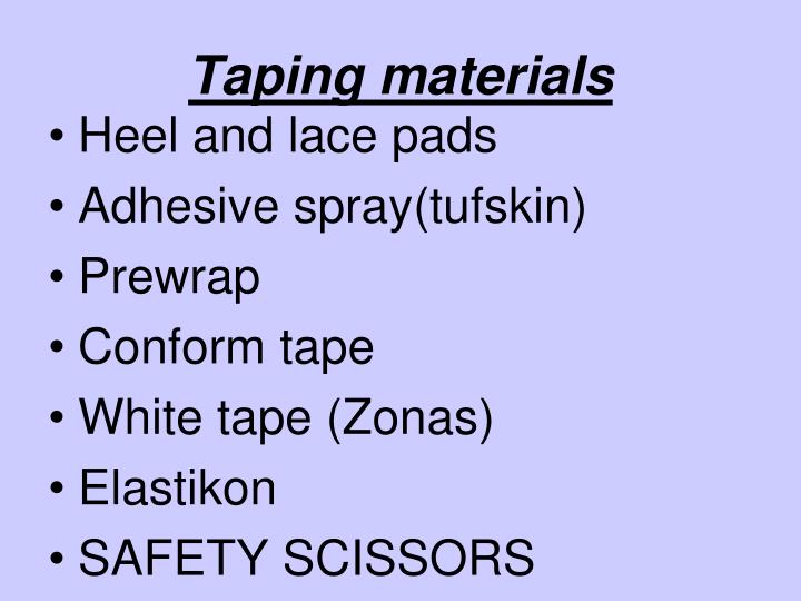 PPT - Wrapping and taping techniques PowerPoint Presentation - ID:5185743