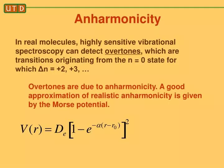 PPT - Anharmonicity PowerPoint Presentation, free download - ID:5185819