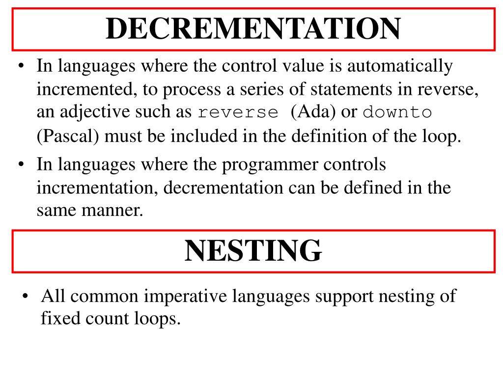 Ppt 1 Fixed Count Loops 2 Variable Count Loops 3 Post Test Loops 4 Terminating A Loop