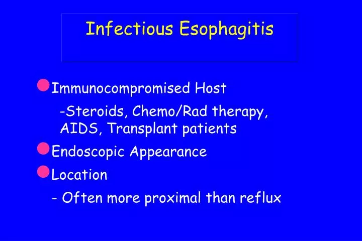 PPT - Infectious Esophagitis PowerPoint Presentation, free download ...