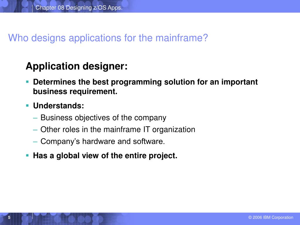 PPT - Chapter 8: Designing and developing applications for z/OS ...