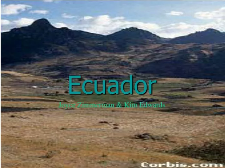 PPT - Ecuador PowerPoint Presentation, free download - ID:5187083