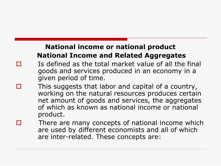 PPT - National Income Concepts PowerPoint Presentation - ID:5188522