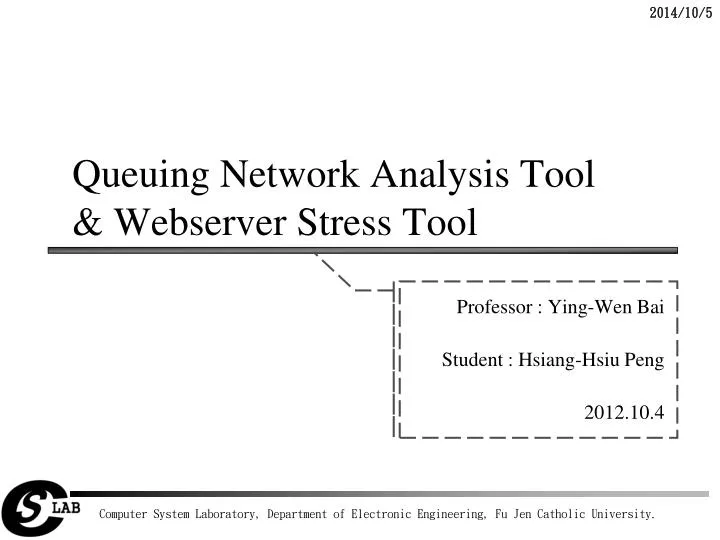 PPT - Queuing Network Analysis Tool & Webserver Stress Tool PowerPoint ...
