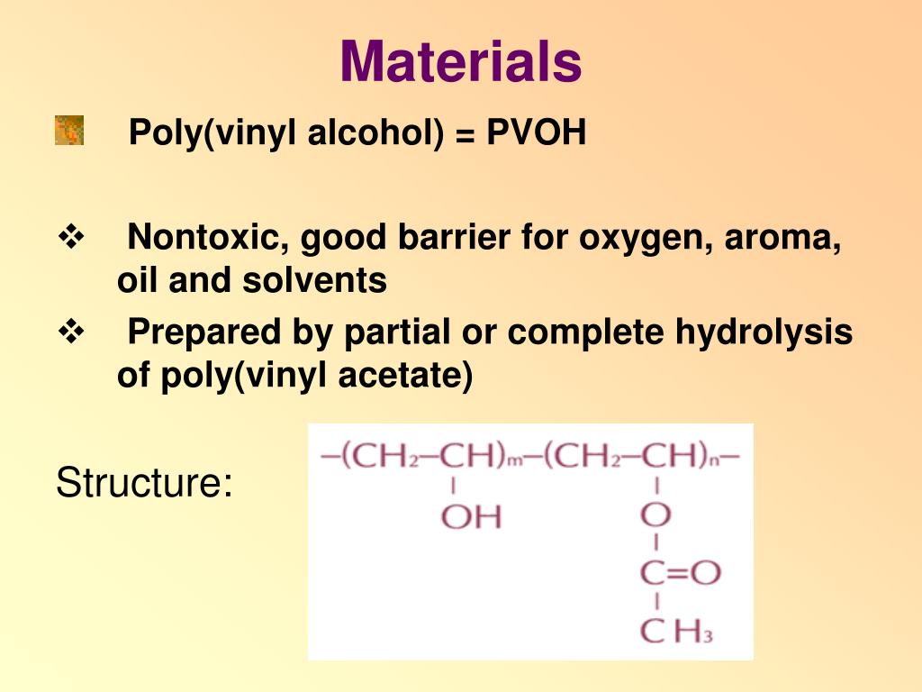 PPT - Poly(vinyl alcohol) / Cellulose Barrier Films PowerPoint ...