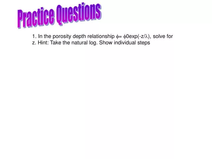 PPT - Practice Questions PowerPoint Presentation, free download - ID ...