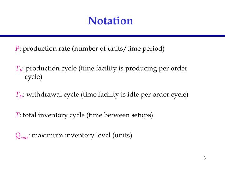 PPT - The Economic Production Quantity (EPQ) Model PowerPoint ...