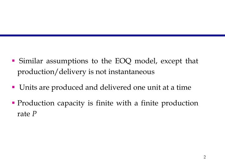PPT - The Economic Production Quantity (EPQ) Model PowerPoint ...