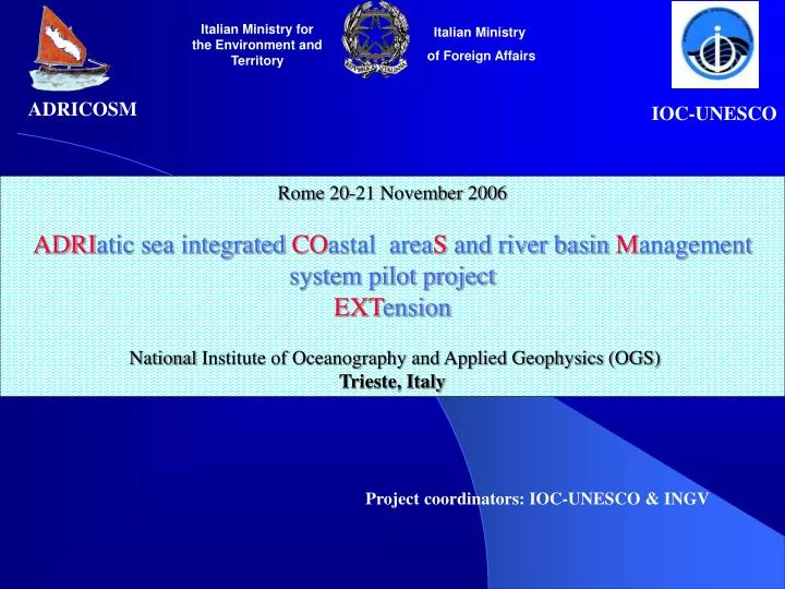 PPT - Project coordinators: IOC-UNESCO & INGV PowerPoint Presentation ...