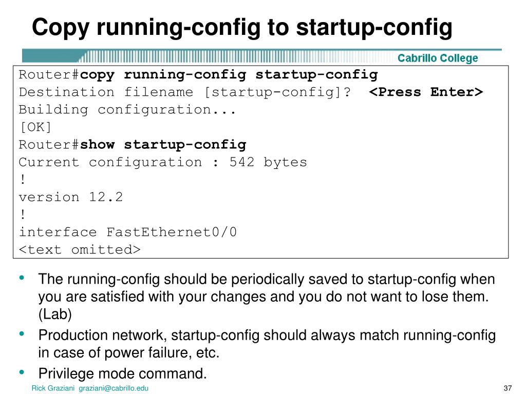 Router Copy Running Config Startup Config – Telegraph Router Copy Running Config Startup Config – Telegraph