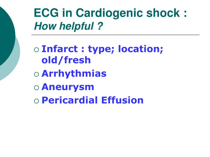 PPT - Cardiogenic Shock : Where do we stand? PowerPoint Presentation ...