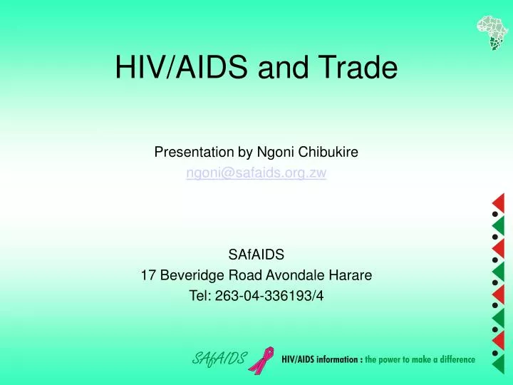 PPT - HIV/AIDS and Trade PowerPoint Presentation, free download - ID ...