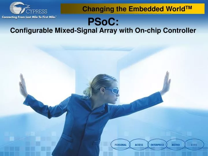 PPT - PSoC: Configurable Mixed-Signal Array with On-chip Controller PowerPoint Presentation - ID ...