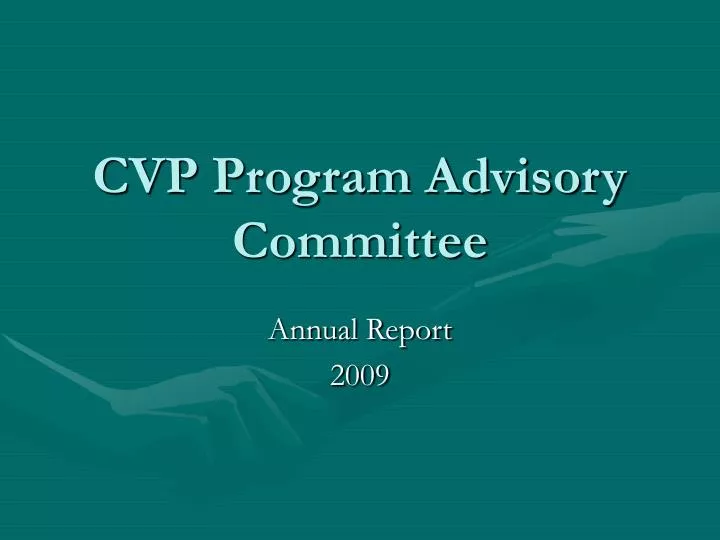 PPT - CVP Program Advisory Committee PowerPoint Presentation, free ...