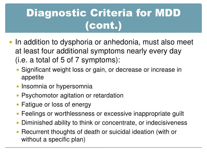 PPT - Chapter 8: Major Depressive Disorder PowerPoint Presentation - ID ...