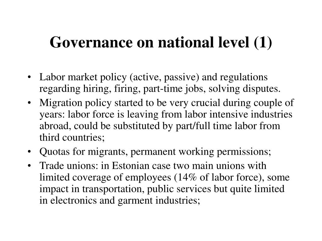 PPT - Impact of Public Governance on Labor Delocalization: Case Study ...