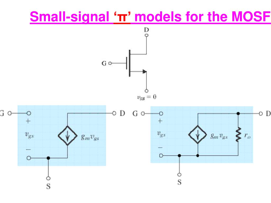 PPT - Small Signal Model MOS Field-Effect Transistors (MOSFETs ... PPT - Small Signal Model MOS Field-Effect Transistors (MOSFETs ...
