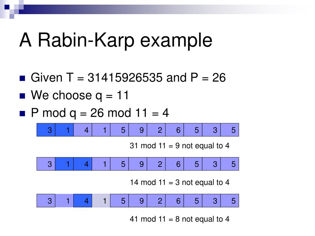PPT - Rabin & Karp Algorithm PowerPoint Presentation, free download ... PPT - Rabin & Karp Algorithm PowerPoint Presentation, free download ...