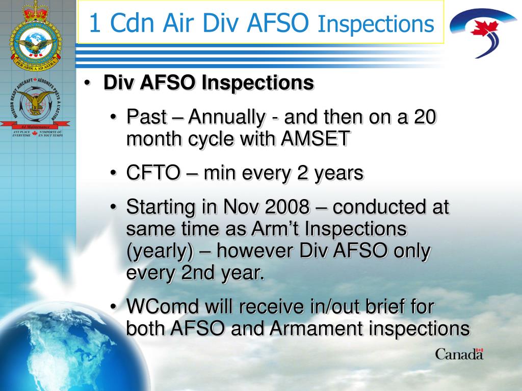 PPT - 1 Cdn Air Div AFSO Presentation AFSO Workshop 8-9 October 2008 ...