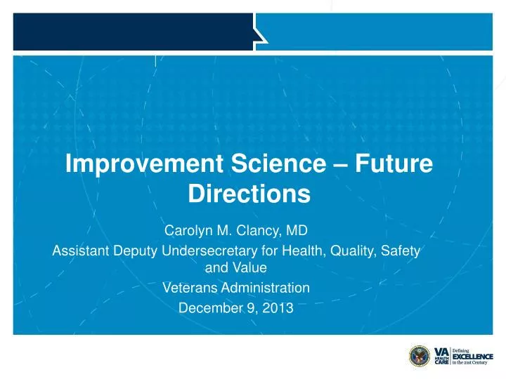 PPT - Improvement Science – Future Directions PowerPoint Presentation ...