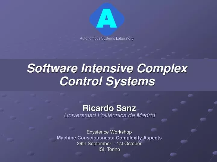 PPT - Software Intensive Complex Control Systems PowerPoint Presentation - ID:5197175