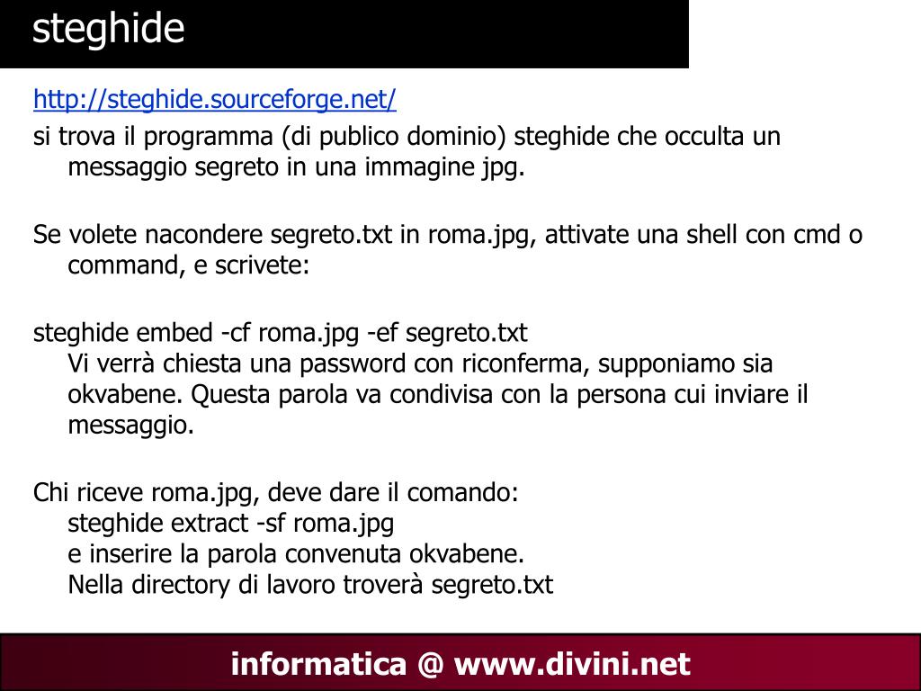 PPT - Crittografia/ Steganografia PowerPoint Presentation, free ...