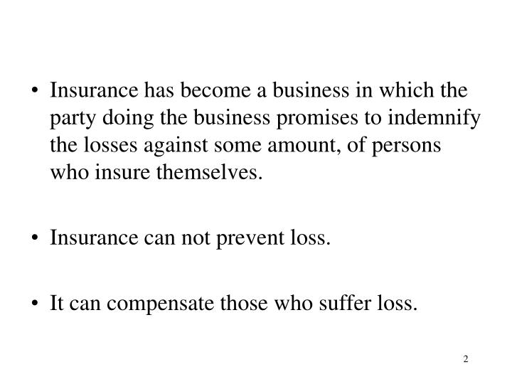 PPT - DEFINITION OF INSURANCE PowerPoint Presentation - ID:5198498