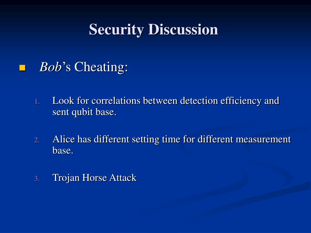Ppt Implementation Of Practically Secure Quantum Bit Commitment Protocol Powerpoint
