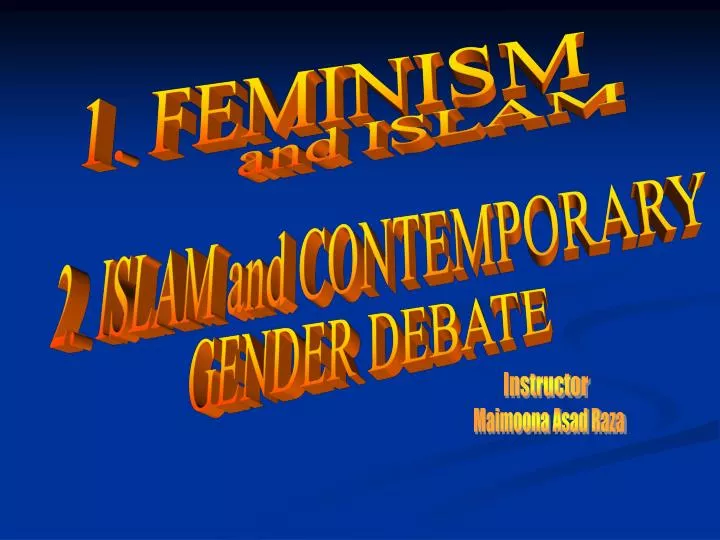 PPT - 1. FEMINISM PowerPoint Presentation, free download - ID:5199329