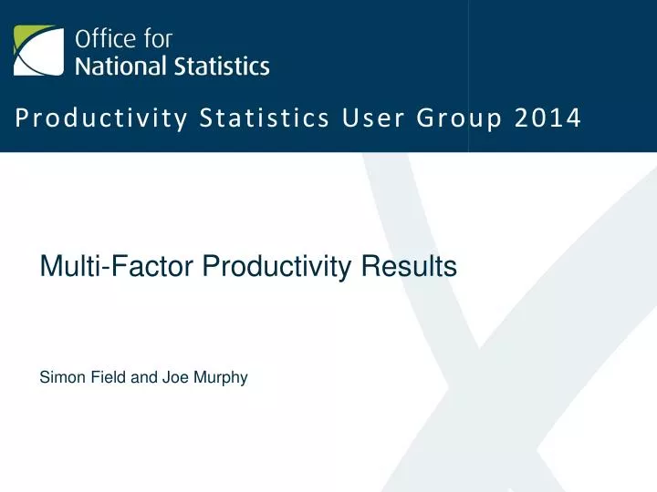 PPT - Multi-Factor Productivity Results PowerPoint Presentation, free ...