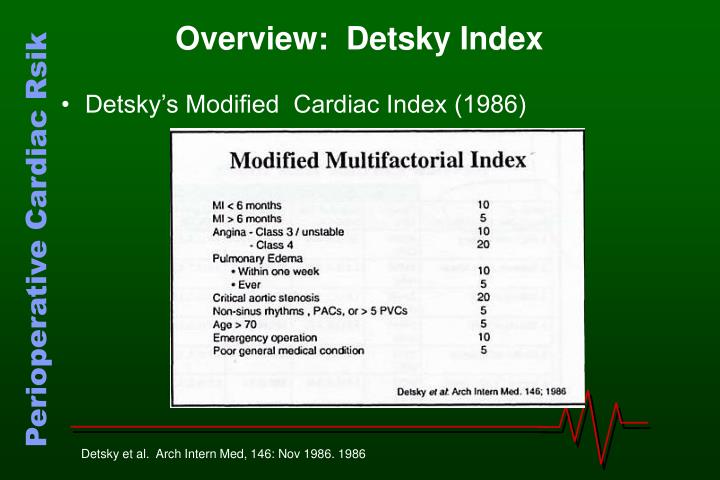 PPT - Perioperative Cardiac Risk Assessment PowerPoint Presentation ...