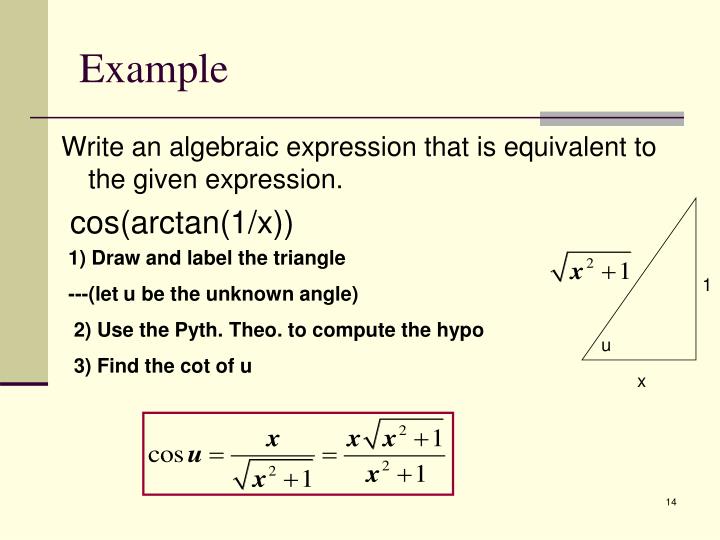 PPT - Trig/Precalc Chapter 4.7 Inverse trig functions PowerPoint ...